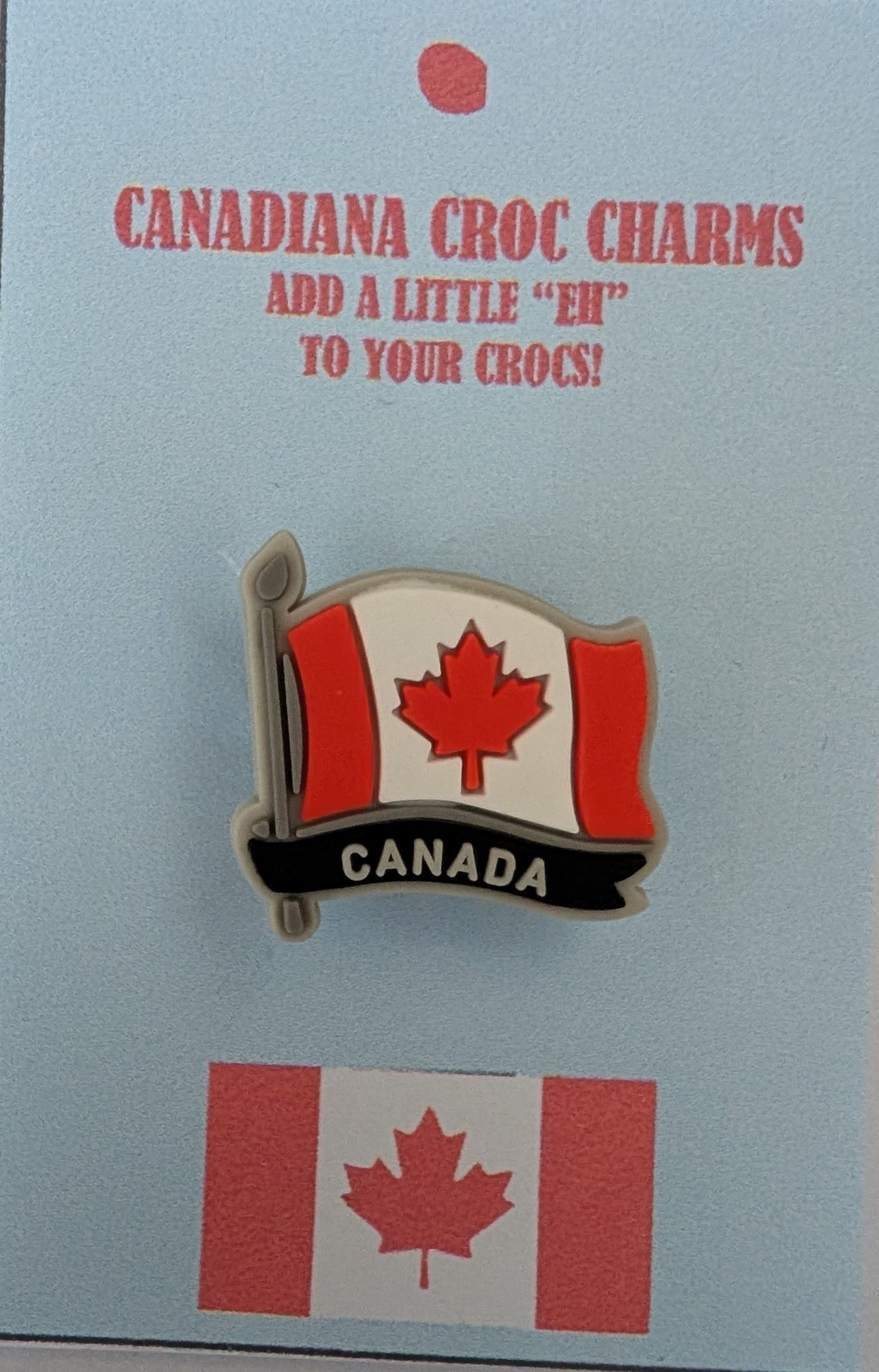 Canadian Croc Charm